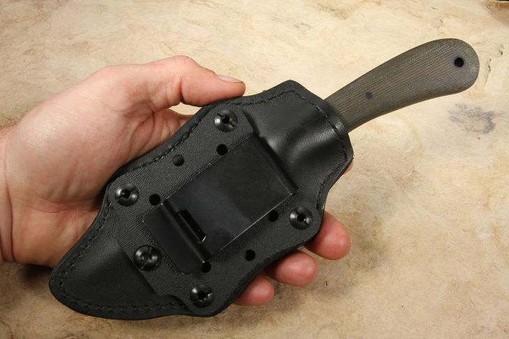Winkler Knives Operator Caswell/Micarta, Leather Sheath -In Stock