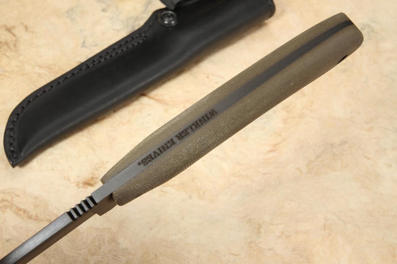 Winkler Knives Operator Caswell/Micarta, Leather Sheath -In Stock