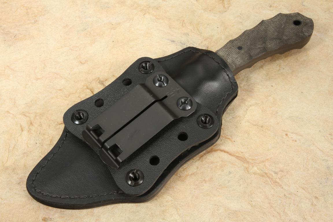 Winkler Knives Operator, Sculpted Green Micarta Handle