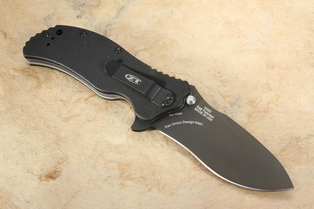 Zero Tolerance 0350 Black Blade Assisted Opening by ZT