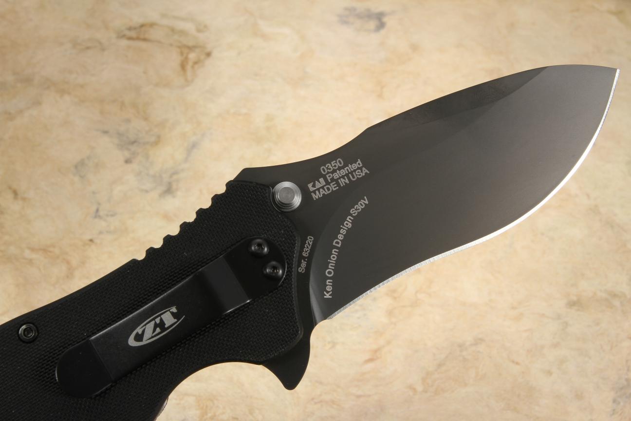 Zero Tolerance 0350 Black Blade Assisted Opening by ZT