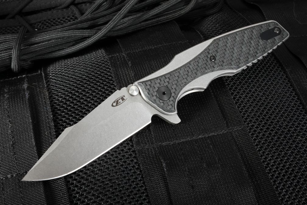 Zero Tolerance 0393GLCF Glow Carbon Fiber Hinderer Design