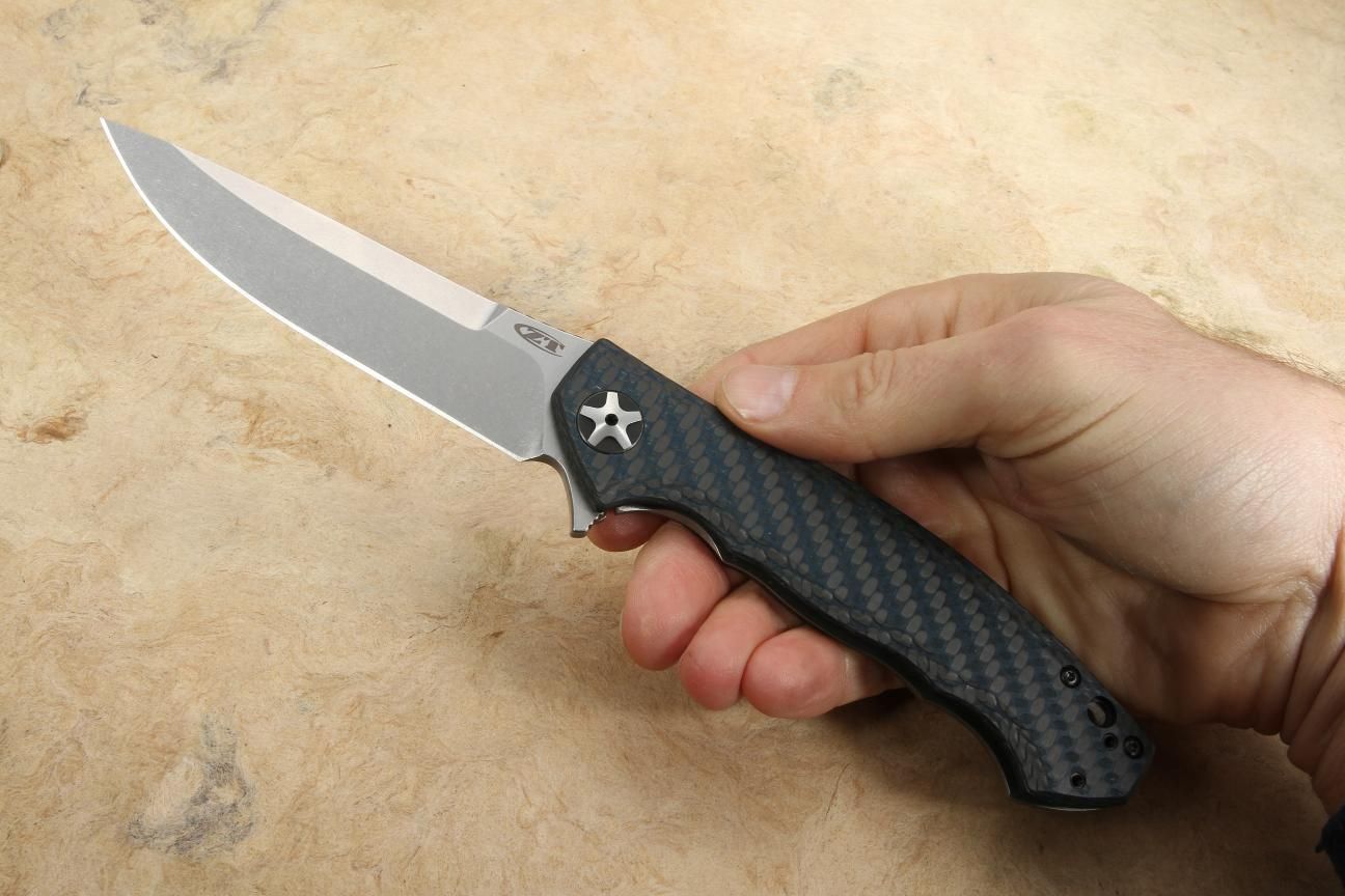 Zero Tolerance 0452BLUCF Carbon, Sinkevich Design - Free Shipping