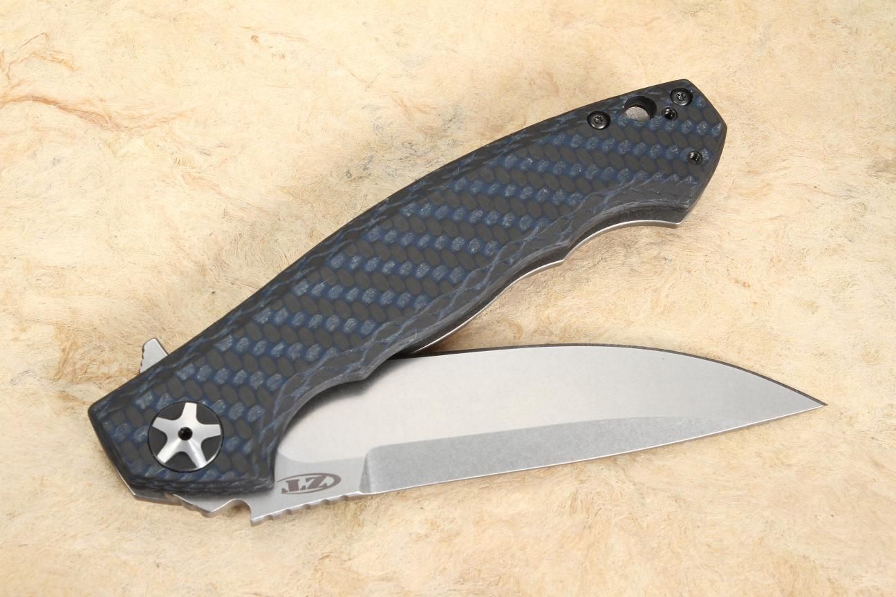 Zero Tolerance 0452BLUCF Carbon, Sinkevich Design - Free Shipping