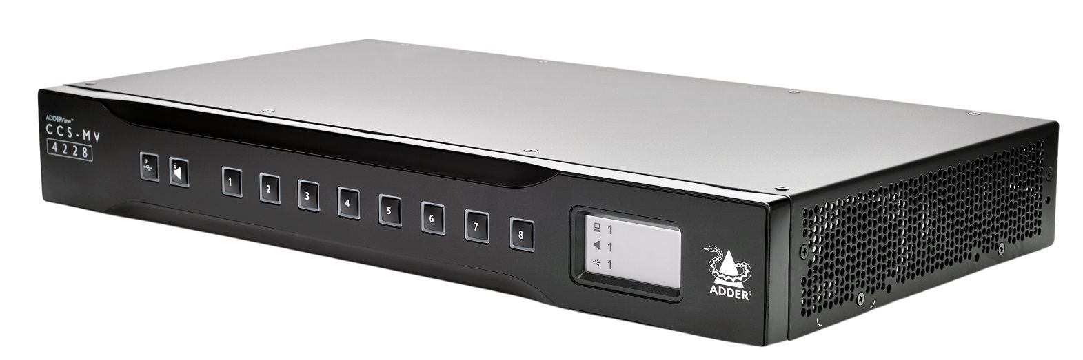 CCS-MV4228 - 8-Port Desktop Hybrid DisplayPort HDMI Multi-Viewer KVMA Switch