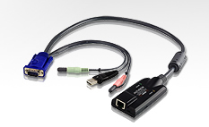 KN1108VA - 8 Port 1 User IP KVM Switch, Dual AC + Virtual Media