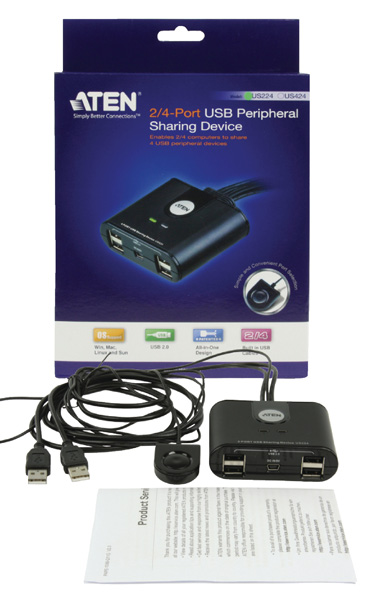 US224 - 2-Port USB Peripheral Sharing Device