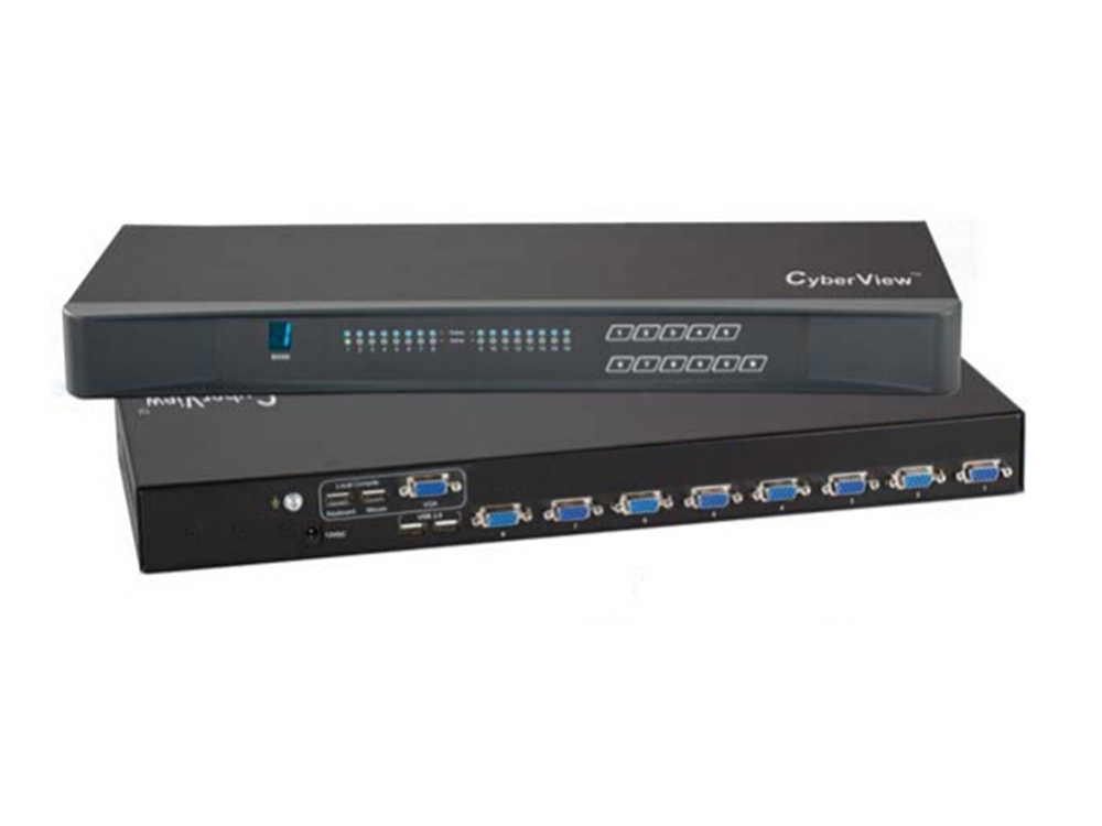 CV-801H - 8-Port, VGA DB15 KVM w/ USB Hub