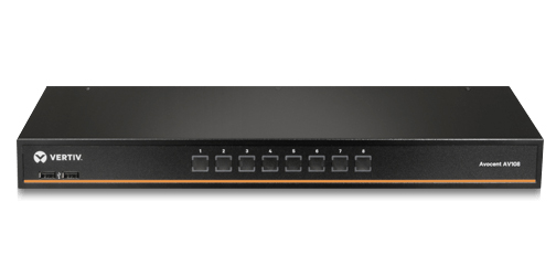 AV108BND8-400 - Avocent AV100 8-Port Basic KVM Switch with OSD and 8 ...