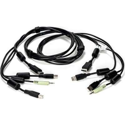 CBL0104 - Cybex USB DisplayPort KVM Cable with Audio & CAC - 6ft