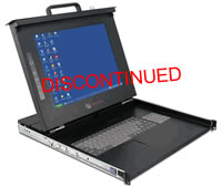 LCD17SRP-001 - Avocent 1U Single-rail 17Inch PS/2 Rackmount LCD Console