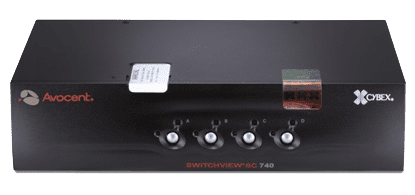 SC740-001 - Avocent SwitchView SC740 Dual Monitor 1x4 Secure DVI KVM