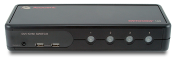 4SV130BND1-001 - Avocent SwitchView 100 4-port USB, DVI KVM Switch