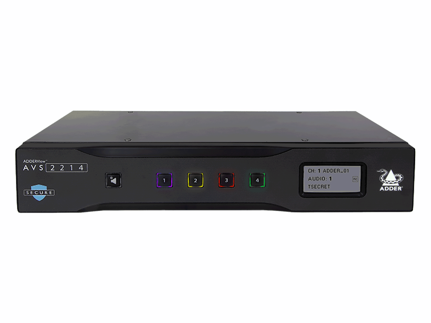 AVS-2214 - AdderView Dual-head secure 4-port switch