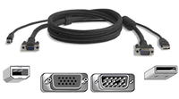 F3X1962b06 - Belkin All-in-one Pro Series Plus USB KVM Cable Kit, 6ft