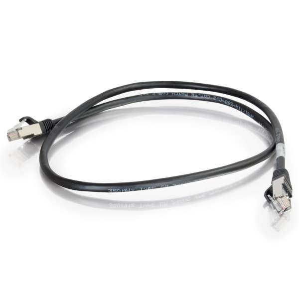 00717 - 14ft CAT6a Shielded (STP) Patch Cable - Black