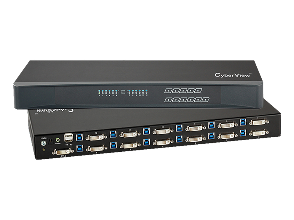CV-1201D - Single-User 12-Port DVI-D, USB 3.0 KVM