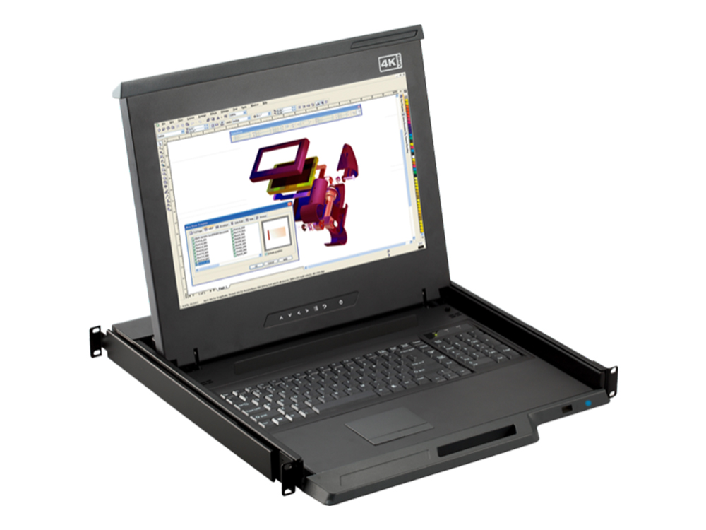 K117 - 1U 17Inch 4K LCD console drawer