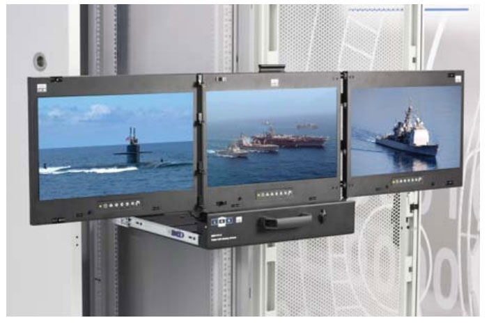 MRP-K17-3 - 2U 17Inch 4K Triple-display Rack Drawer