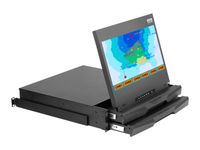 DK117e - 1U 4K Dual Slide 17Inch Rack Mount Monitor Keyboard Drawer