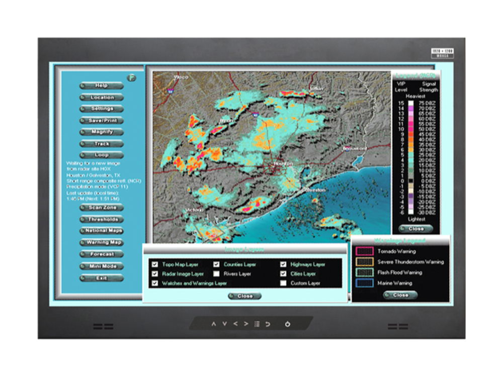 Touchscreen Rack LCD Panels