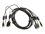 CBL0106 - Cybex USB Dual-DisplayPort KVM Cable with Audio - 6ft