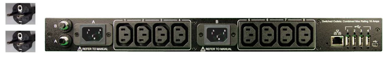 iBoot-PDU8A-2C10 - iBoot-PDU8-2C10 - Switched & Web Managed 240V, 20A ...