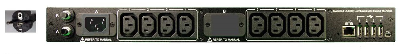 iBoot-PDU8A-C10 - iBoot-PDU8-C10 - Switched & Web Managed 240V, 10A PDU ...