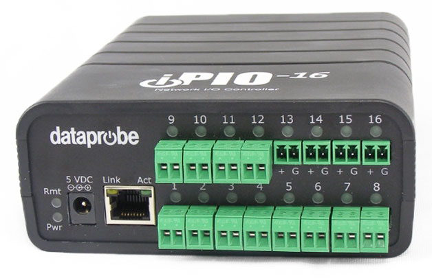 iPIO-16 - Dataprobe iPIO-16: Networked Relay Controller
