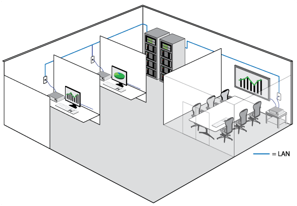 Icron Ranger 2304GE-LAN: 4-port USB 2.0 Ethernet LAN Extender (00-00376)