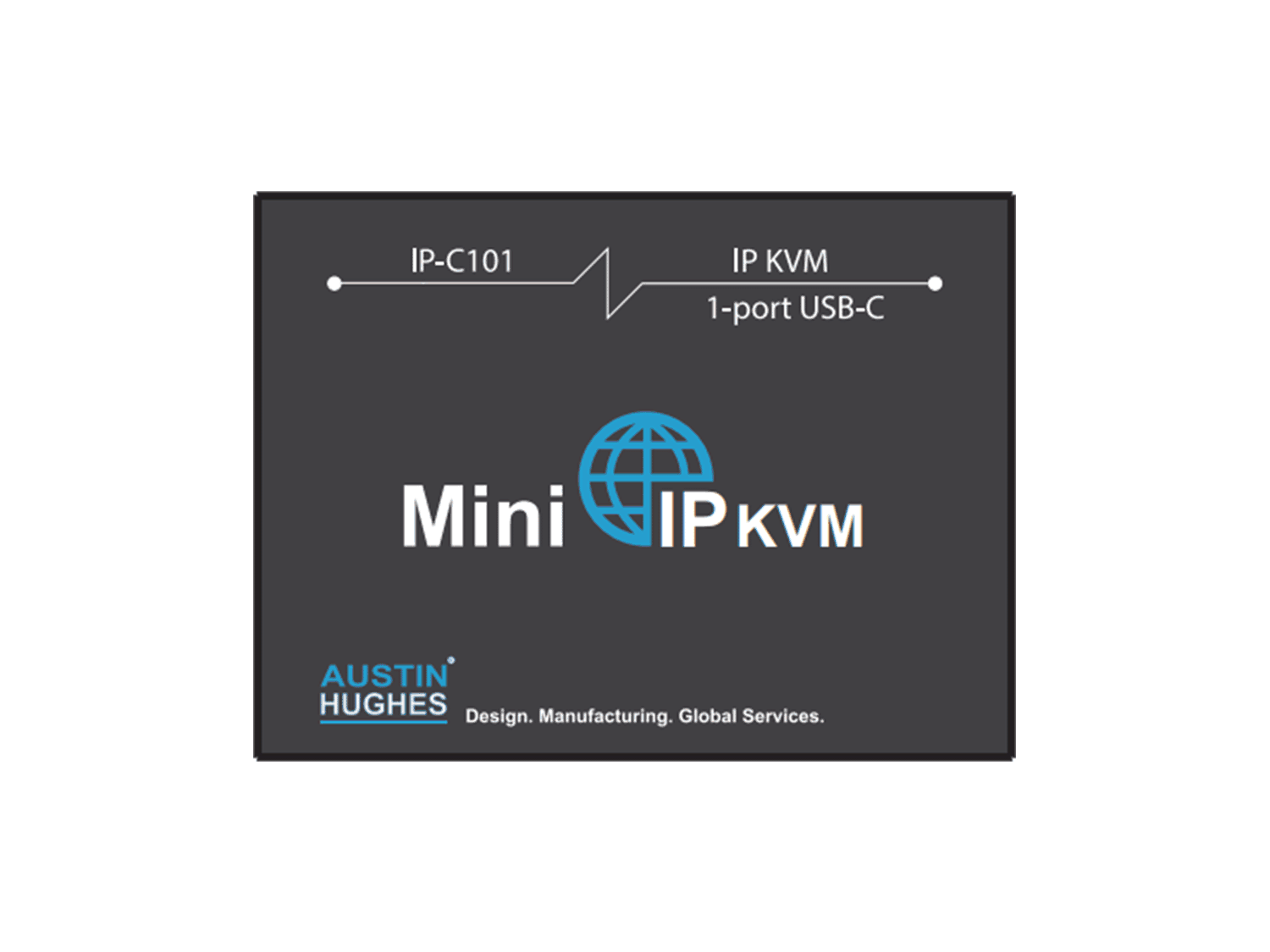 IP-C101 - 1-port USB-C Mini IP KVM
