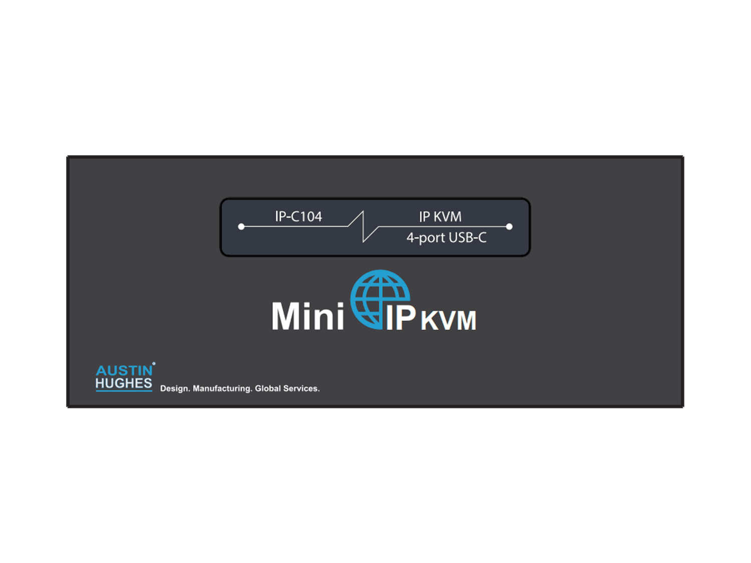 IP-C104 - 4-Port USB-C Mini IP KVM