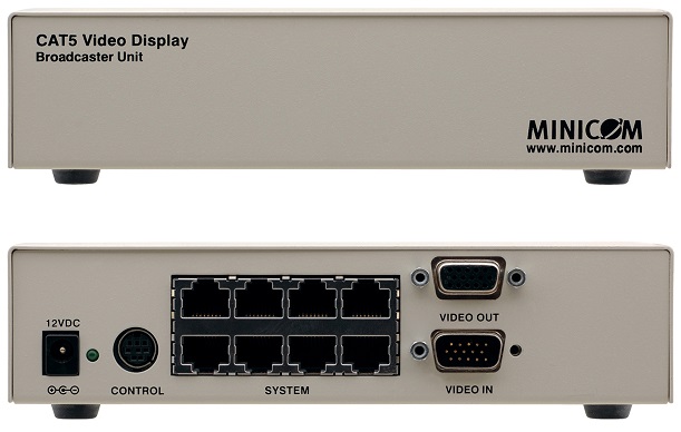 VDS-B - Minicom Digital Signage 8-Port Cat5 Video Display Broadcaster Unit