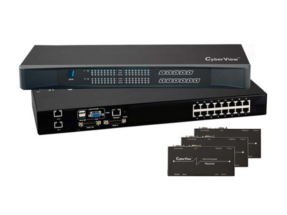 MU-1604 - 16-Port Matrix Multi-User Cat6 KVM Switch