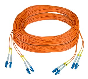 FIBER-2D-LCLC-50-500M - NTI Two duplex 50-micron fiber cable with LC ...
