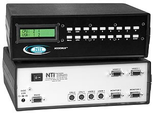 NTI Nodemux 2X2 Sun PC Multi-Platform KVM Switch (ST-2X2-UDT)