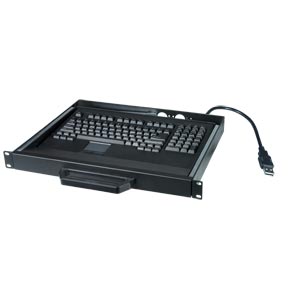 RACKMUX-UKT-LC - NTI Rackmount 1RU Keyboard Mouse Drawer
