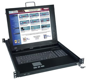 NTI RACKMUX 17" USB & PS/2 KVM Drawer - RACKMUX-V17-N