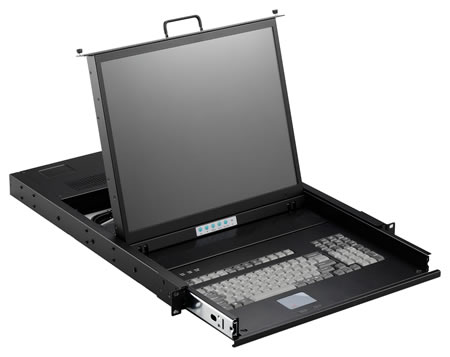 RA17 - RALOY 1U 17Inch Rackmount LCD Monitor, PS/2 Touchpad
