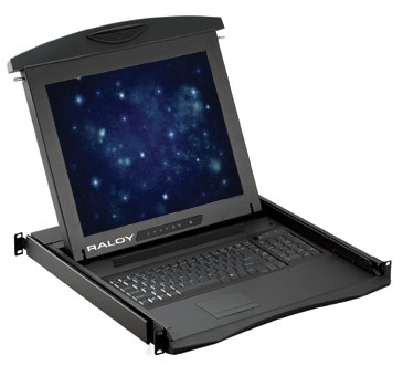 RWX119 - Raloy RWX119 1U 19Inch Widescreen LCD Rack Console