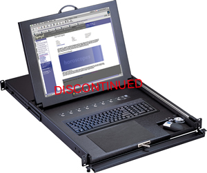 RKP5 - 1U 15Inch Rack Mount Monitor Keyboard Drawer w/ detachable mini ...