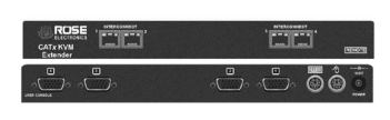 CRV-R4V - Rose Electronics CrystalView Plus Quad Video, Remote KVM Extender