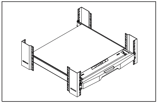RP-119 - 1U 19Inch Rack Mount Monitor Drawer