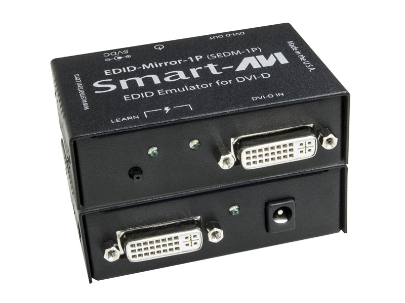 EDID-Mirror-1PS - 1-port DVI-D EDID Emulator
