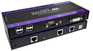 DVX-MUS - SmartAVI DVI-D, RS232, USB 1.1 & Audio Extender up to 275 feet over 3 STP Cables
