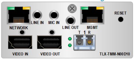 TLX-TMM-N00D10 - TLX video extender transmitter module; single display ...