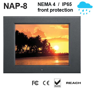 NAP-8 - 8.4Inch LED LCD Display with NEMA 4 / IP65 Protection