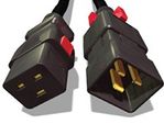 ZONIT zLock Dual - Locking C20 to Locking C19 Power Cord - 3.3ft Black ...