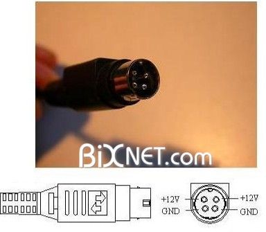 12V LCD Monitor AC Power Adapter with 4-Pin Connector