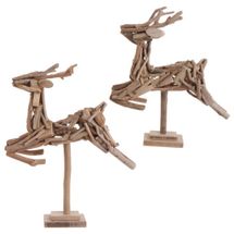 Raz Imports reindeer deer wooden on stand - Raz Imports Christmas ...